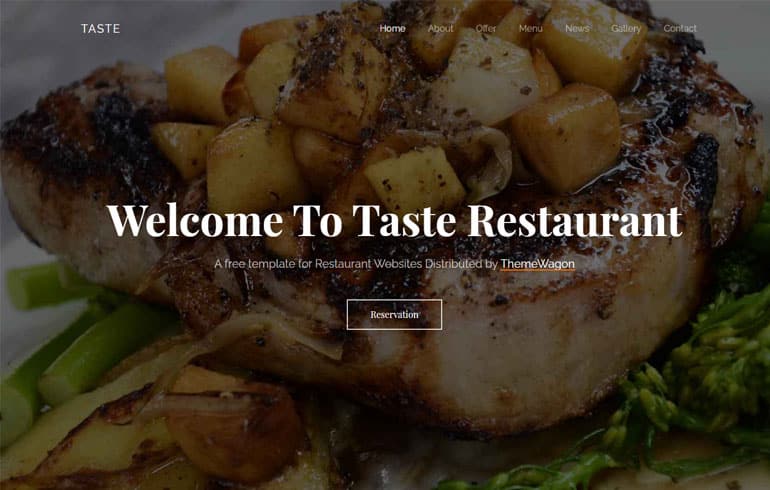 Bakery Website Templates - TOO CSS